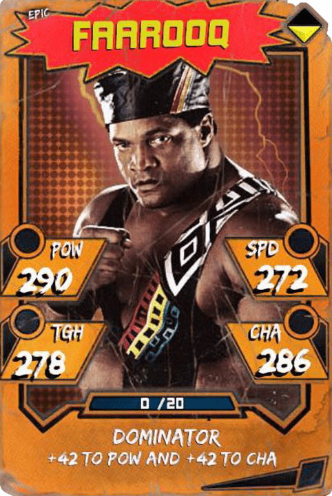 Faarooq - WWE SuperCard (Season 2 Debut) - WWE SuperCard - Roster