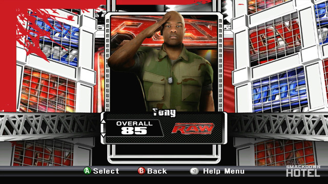 Tony | WWE SmackDown vs. Raw 2009 Roster
