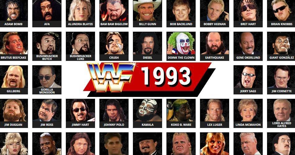 WWF Roster - New Generation Era (1993 - November 8, 1997): Full List of ...