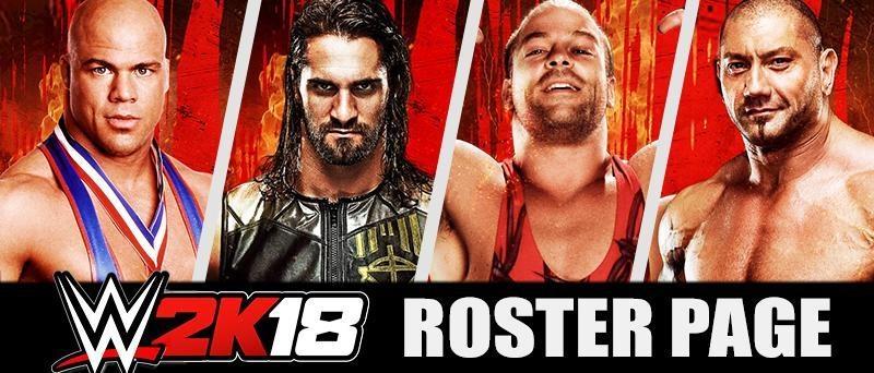 WWE 2K18 Roster - All Superstars (Raw, SmackDown Live, NXT, Legends ...